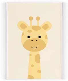 Plakát / Obraz Žirafa Samolepící plátno A4 - 21 x 29,7 cm