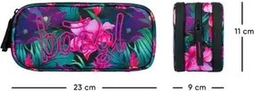 BAAGL Studentský penál etue Paradise / 23×11x9 cm