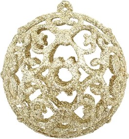 Sada vánočních baněk 100 kusů 3/4/6 cm zlatá 245708