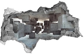 Wallmuralia Samolepící nálepka beton Kvádry beton 95x73 cm