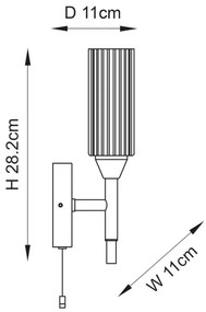 Endon 97171 - Koupelnové nástěnné svítidlo NATORI 1xG9/3W/230V IP44 lesklý chrom