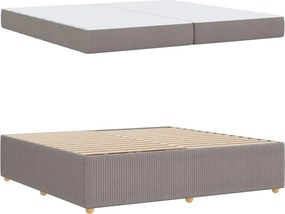 Rám postele Taupe 200 x 200 cm textil 3398435