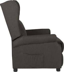 Polohovací křeslo taupe textil 340957