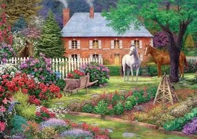 ART PUZZLE 5397 Puzzle Zahrada s koňmi / 1500 dílků / od 15 let