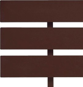 Rám postele tmavě hnědý masivní borovice 160 x 200 cm 283176