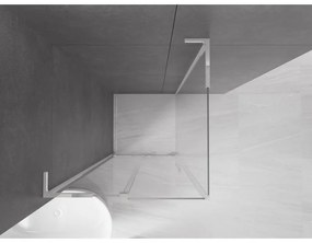 Mexen Velar L, sprchový kout s posuvnými dveřmi 110 x 110 cm, 8mm čiré sklo, chromová, 871-110-110-03-01