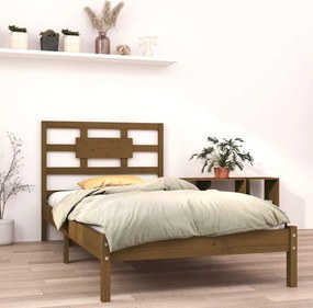 vidaXL Rám postele masivní dřevo 100 x 200 cm [3105657] Barva: Bílá