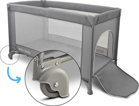 Dětská cestovní postýlka Milly Mally Mirage v přenosné tašce grey