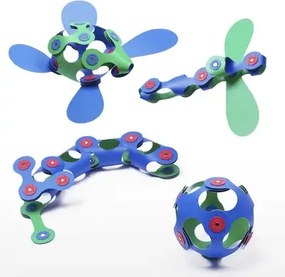 Clixo Itsy Green  Blue Magnetická stavebnice / 18ks / od 4 let