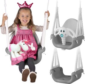 Sloní kyblík houpačka 3v1 Ricokids šedobílý