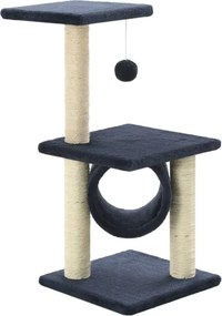 Škrabadlo pro kočky se sisalovými sloupky 65 cm tmavě modré 170550