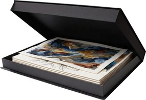 MAPAC Pevná archivační krabice na obrazy a dokumenty A2 – černá, 43 x 61 x 5 cm