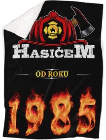 Deka Hasičem od roku (rok: 1985, Podšití beránkem: ANO)