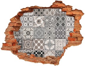 Wallmuralia Fototapeta díra na zeď Keramické obkladačky 90x70 cm