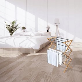 Erga Aurora Plus, věšák na sušení prádla 69x49,5x97 cm na postavení, hnědá-černá, ERG-SEP-1265SUAURPLUD