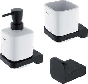 Nimco Maya - Sada doplňků do koupelny, matná černá MAC set-31K-T-90