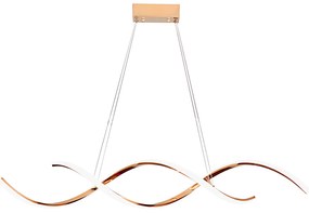 Toolight Toolight, LED stropní osvětlení 110cm, 46W, 3000K, LHJ021-CP, růžové zlato, OSW-50009