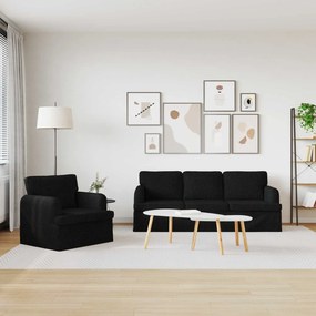 Set pohovek 2 ks Černá textil 3407606