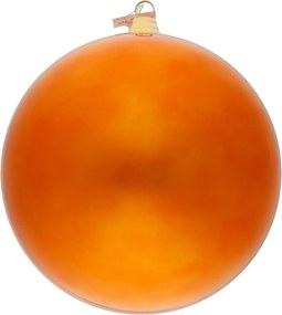 Velká vánoční koule 30 cm, měděná, lesklá, UV