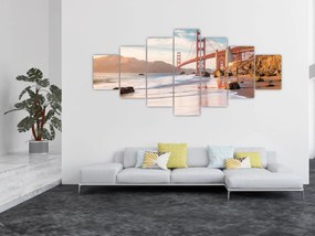 Obraz - Golden Gate Bridge (210x100 cm)