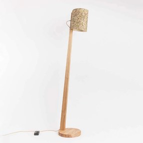 ALMUT 1411 stojací lampa válcová Ø30cm čisté seno