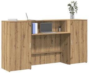 Recepční stůl dub artisan 200x50x103,5 cm kompozitní dřevo 3324222
