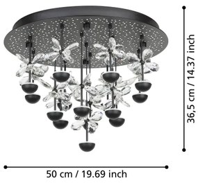 Eglo 390275 - LED Stmívatelné stropní svítidlo PIANOPOLI LED/27W/230V 3000K