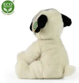 RAPPA Plyšový pes Mops 30 cm / ECO-FRIENDLY / od 0 měsíců