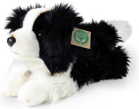 Rappa Plyšový pes border kolie ležící 30 cm ECO-FRIENDLY