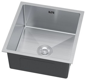 Erga HD, 1-komorový ocelový dřez 470x450x210 mm, ocelová, ERG-MLS-HD4745