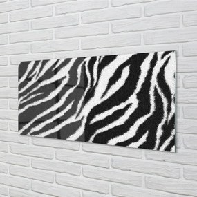 Obraz na skle zebra fur 120x60 cm