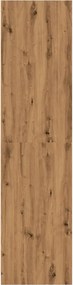 Šatní skříň dub artisan 100 x 50 x 200 cm kompozitní dřevo 3307809