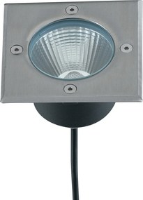FAN LED-WALK-Q14C Pochozí venkovní svítidlo LED WALK nikl INOX 12 W 1400 lm 3000 K IP67 14x14x9,15 cm - FANEUROPE