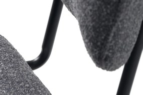 Designová židle Rashtin tmavě šedá