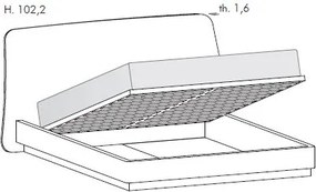 NOVAMOBILI - Postel Sheet s úložným prostorem