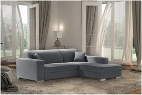 Šedá sedačka INTERIEUR DE FAMILLE PARIS Bijou, pravý roh