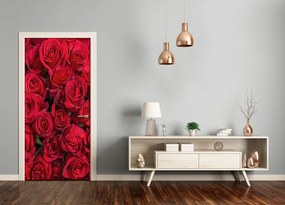 Fototapeta samolepící Červená růže 95x205 cm