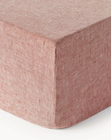 Lněné napínací prostěradlo na kontinentální postel Linna