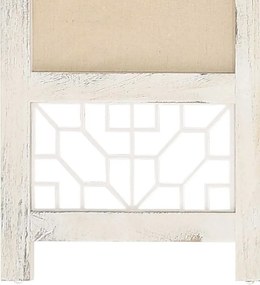 5dílný paraván krémový 175 x 165 cm textil 338560