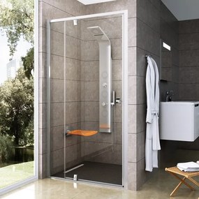 Ravak - sprchovÃ© dveÅe dvoudÃ­lnÃ© pivot pdop2-100 - lesklÃ½ alubright, transparentnÃ­ sklo