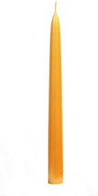 Oranžová kónická svíčka 25cm