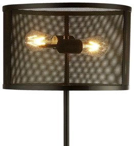 Searchlight EU2832-2BK - Stojací lampa FISHNET 2xE27/60W/230V černá