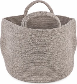 Úložný koš s uchy COTTON HAVEN 35x35 cm - více barev Barva: Šedozelená