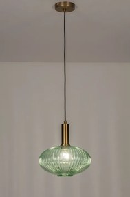 Závěsné skleněné svítidlo Diverse Green