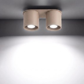Sollux Lighting Stropní svítidlo ORBIS 2 taupe