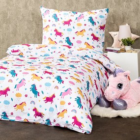 4Home Dětské bavlněné povlečení Unicorn , 140 x 200 cm, 70 x 90 cm