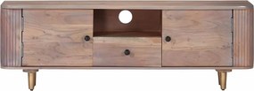 TV stolek 118 x 30 x 40 cm masivní akáciové dřevo 322684