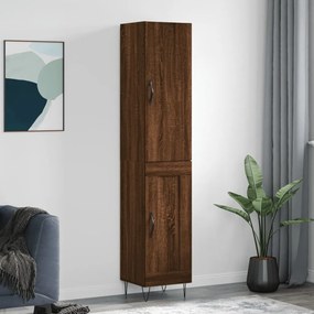 vidaXL Skříň highboard 34,5 x 34 x 180 cm kompozitní dřevo [3199137] Barva: hnědý dub