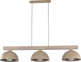 TK Lighting Béžový závěsný lustr Oslo pro žárovku 3x E27 TK11012