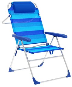 Skládací židle Marbueno, Modrá 67 x 99 x 66 cm